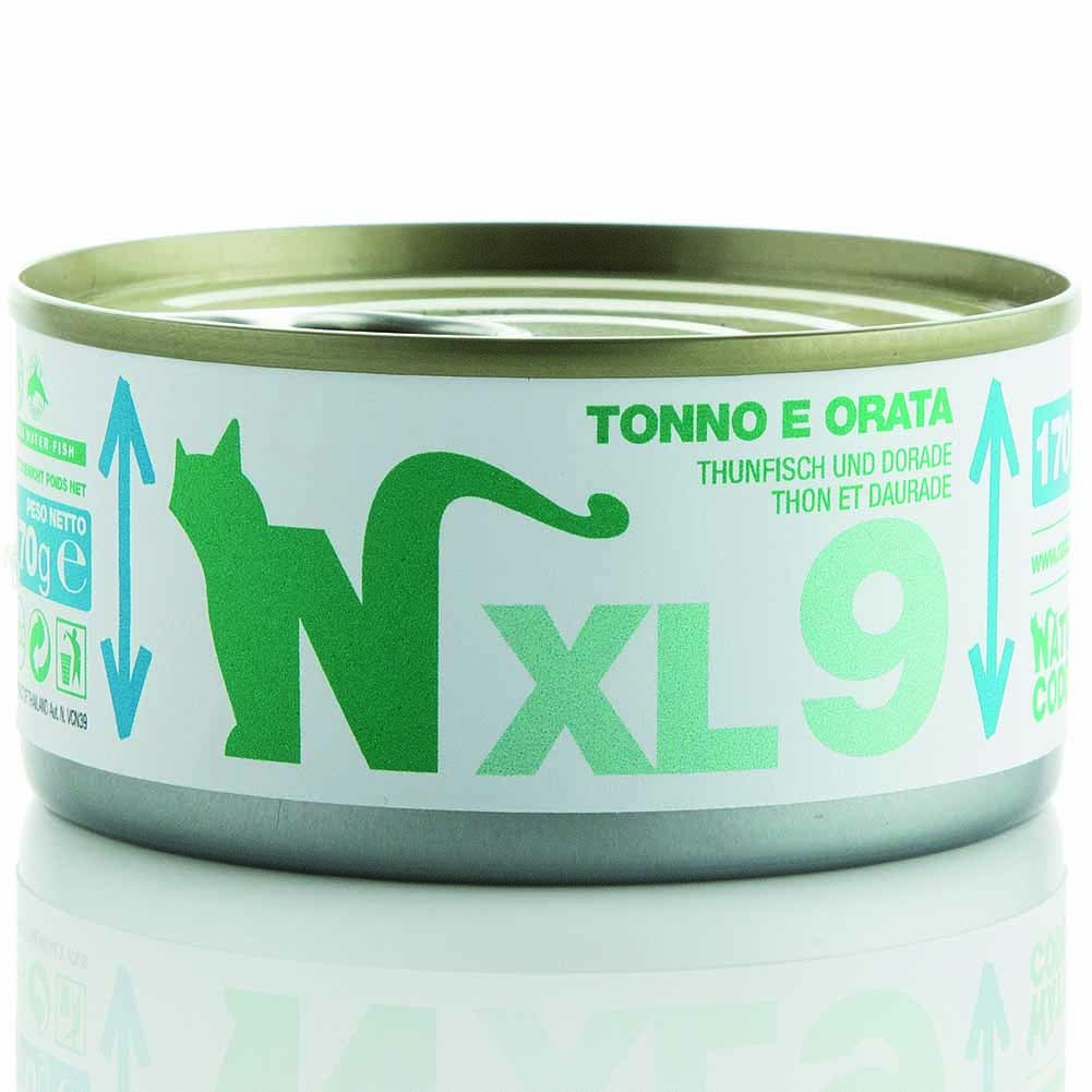 Alimento gatto umido Natural Code XL 9 tonno e orata 170g - Agri Brianza